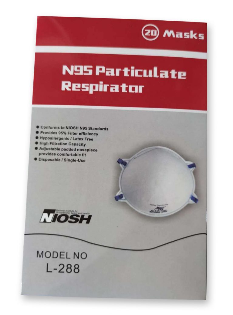 N95 Particulate Respirator Box Of 20 250piece Vita Persona Llc